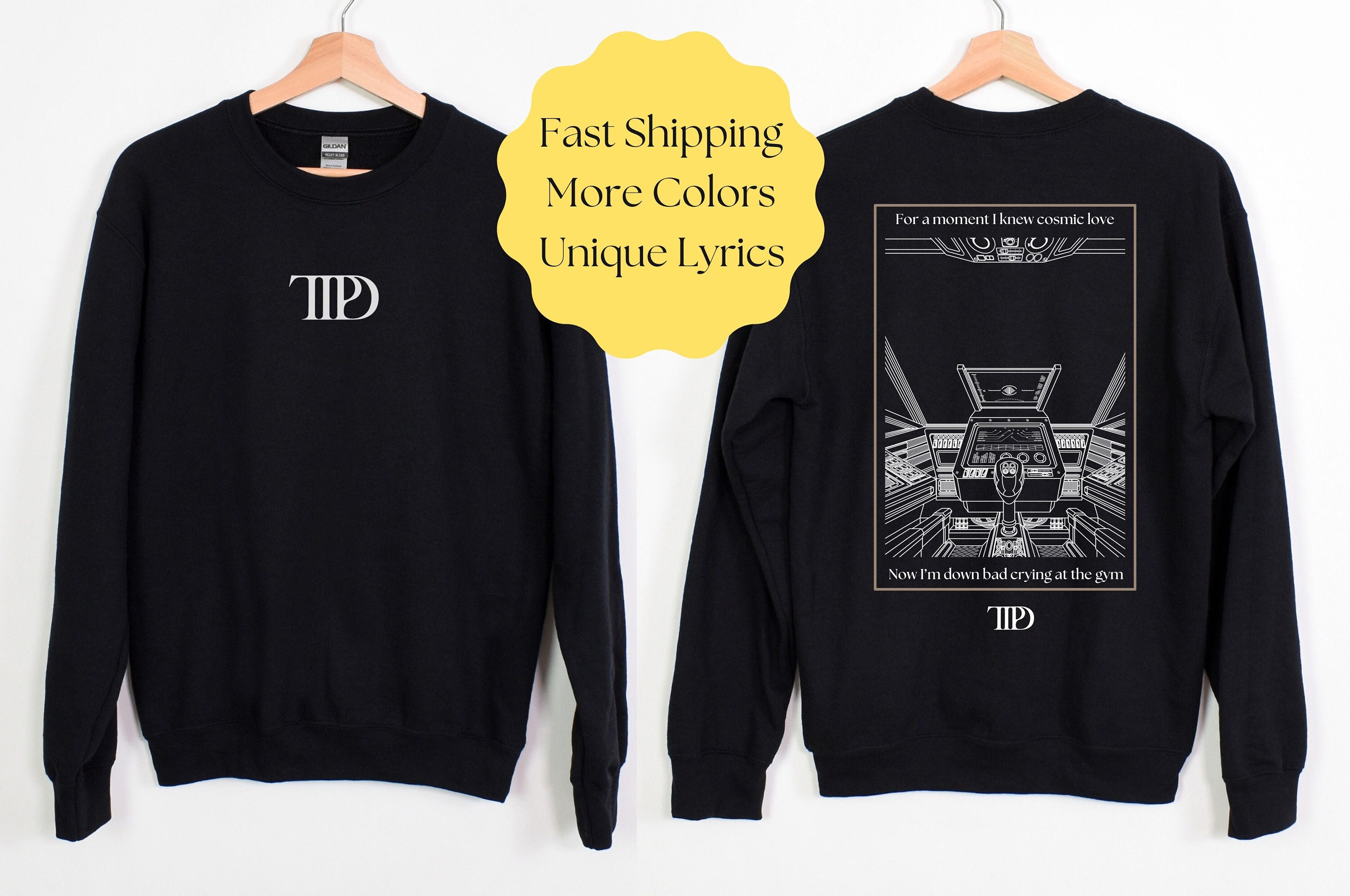 Down Bad Crying at the Gym, TTPD Sweater, Swiftie Sweater, TTPD Merch ...