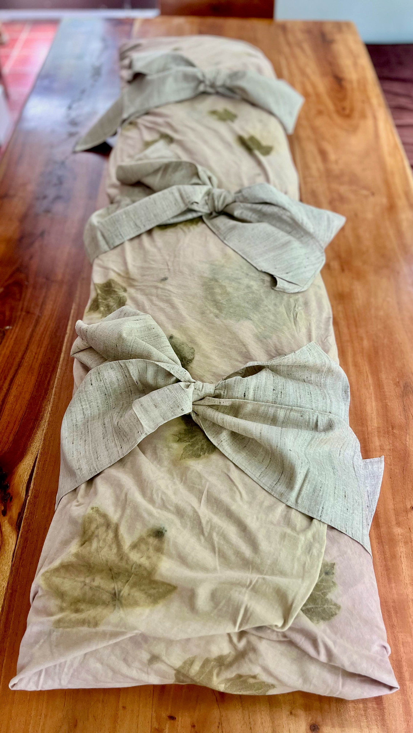 Eco-friendly Burial Shroud Biodegradable Hemp/cotton Jersey, Leaf Print ...