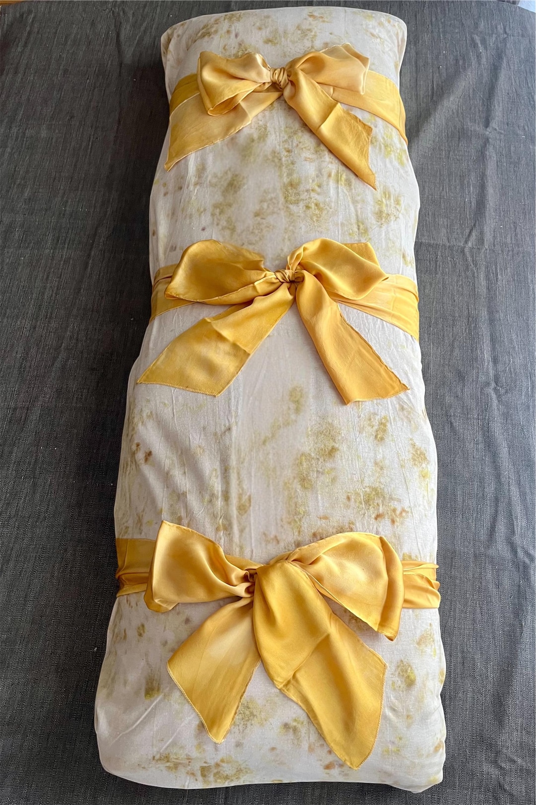 Eco-dyed Floral Hemp | Sanctum Shrouds - Botanica Collection - Etsy