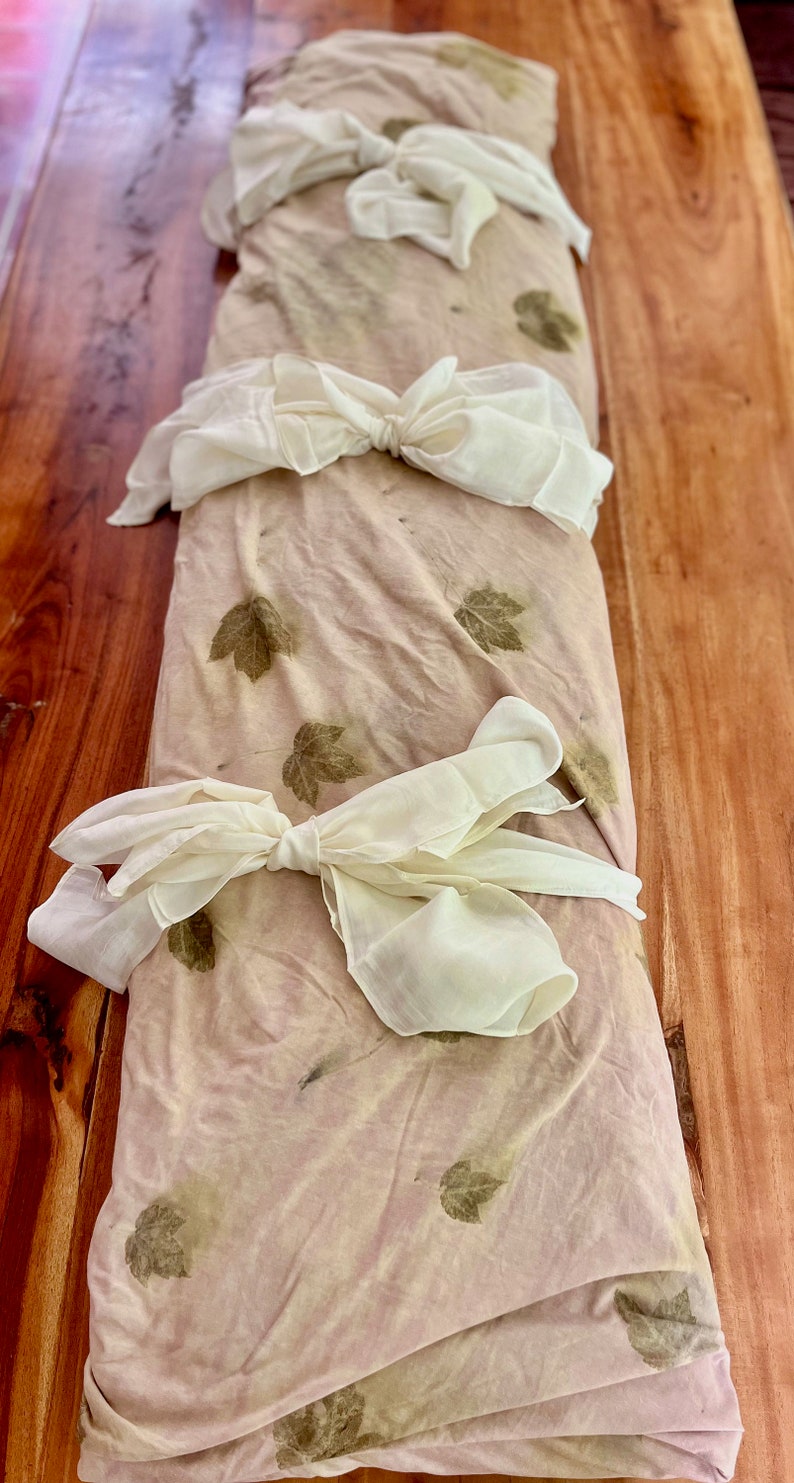 Eco-friendly Burial Shroud Biodegradable Hemp/cotton Jersey, Leaf Print ...