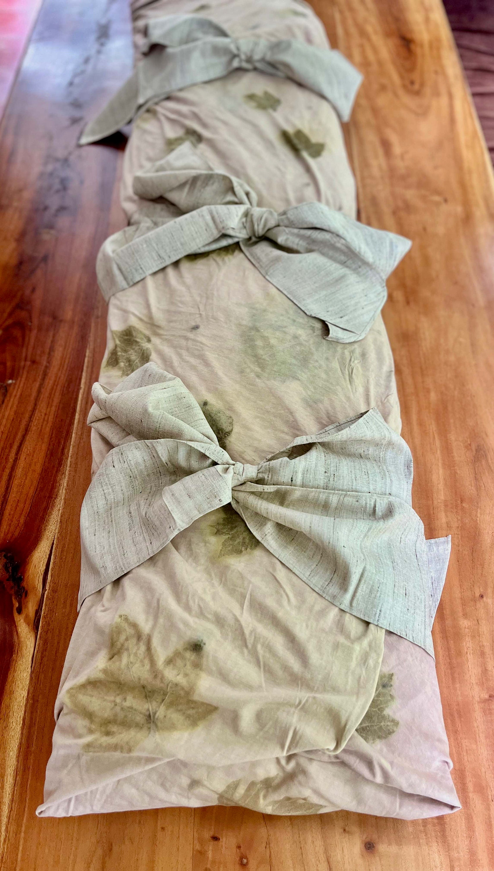 Eco-friendly Burial Shroud Biodegradable Hemp/cotton Jersey, Leaf Print ...