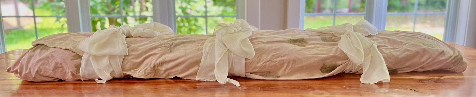 Eco-friendly Burial Shroud - Biodegradable Hemp/cotton Jersey, Leaf ...