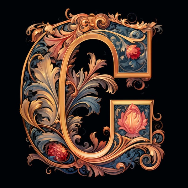 Illuminated Letter G - Etsy
