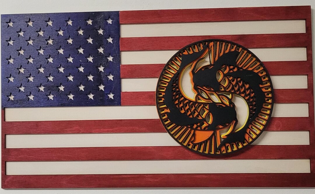 Multi Layer Koi Flag 3D Laser Dxf Svg Cut Files - Etsy