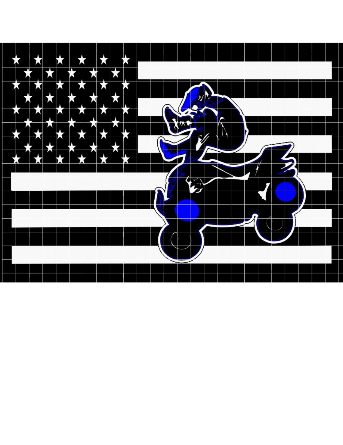 Layered Quad Side by Side ATV Flag 3D Laser Dxf Svg Cut Files - Etsy