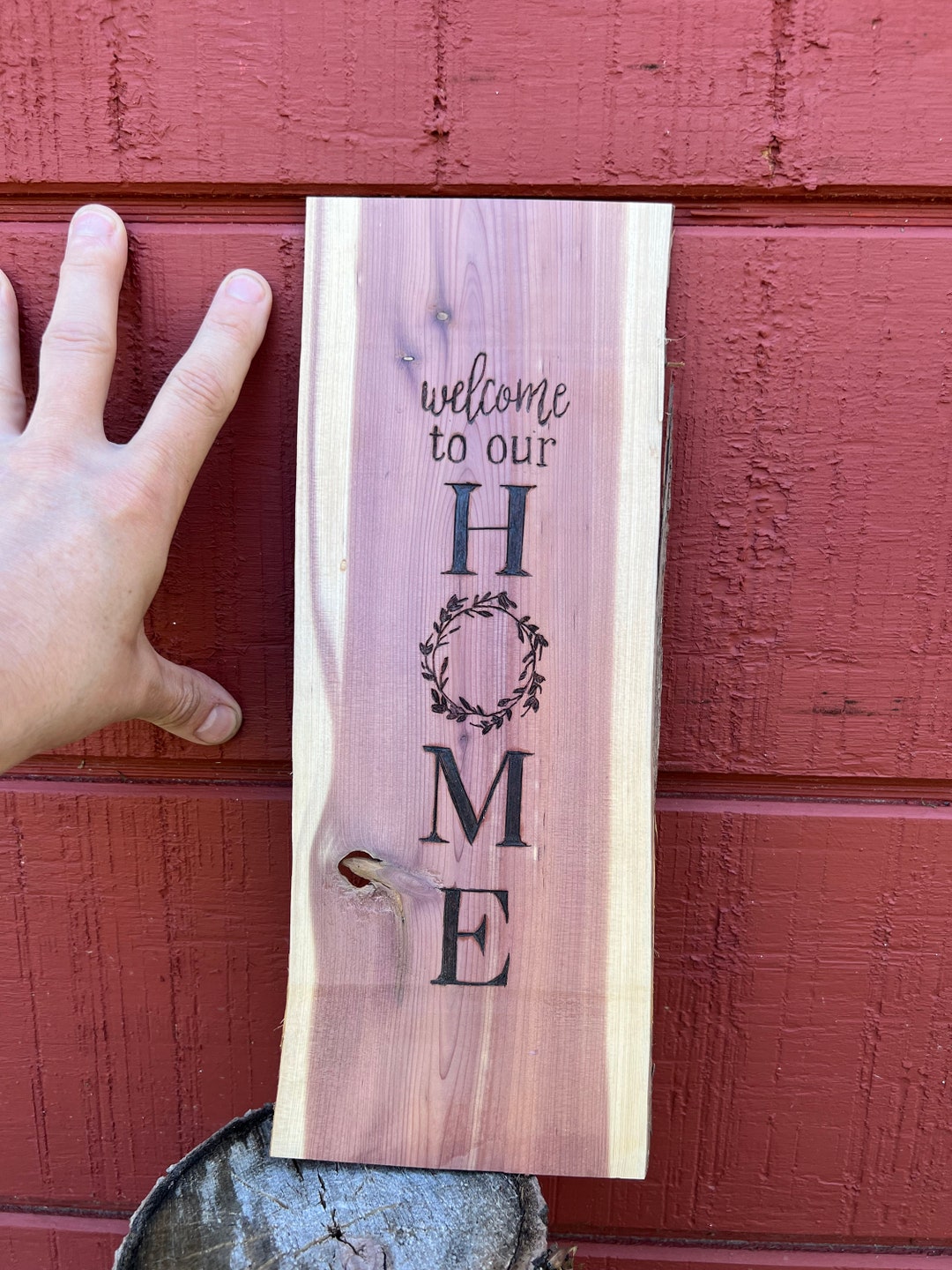 Indoor or Outdoor Cedar Signs. the Signs Are Hand Burned and Can Be ...