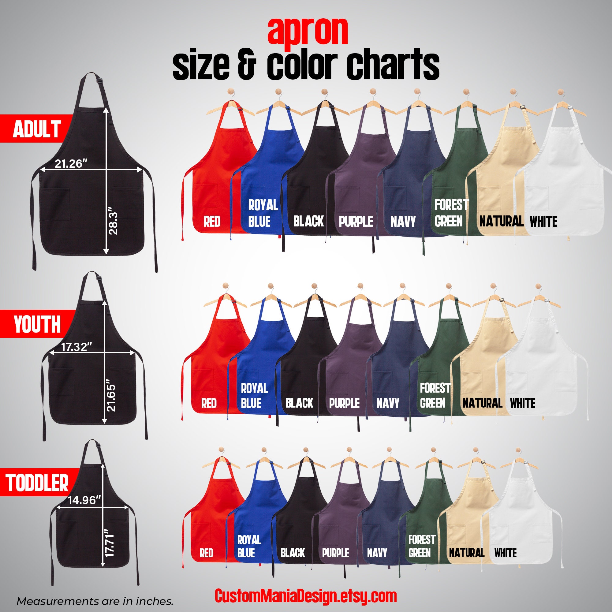 Custom Grill Master Apron, Customized Apron, Personalized Apron, Dad ...