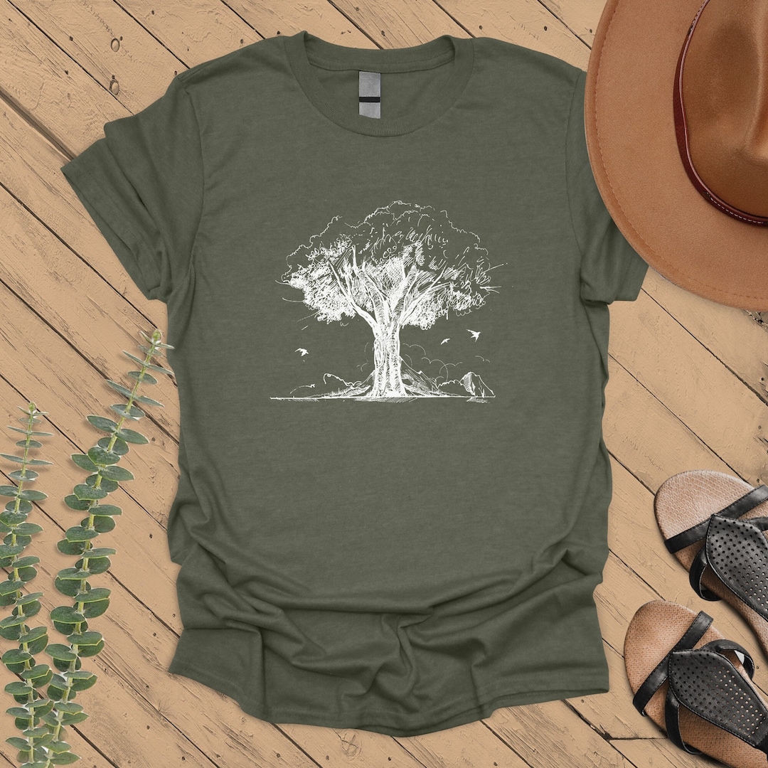Birds and Tree T-shirt, Forest Shirt, Wanderlust Sweatshirt, Adventure ...