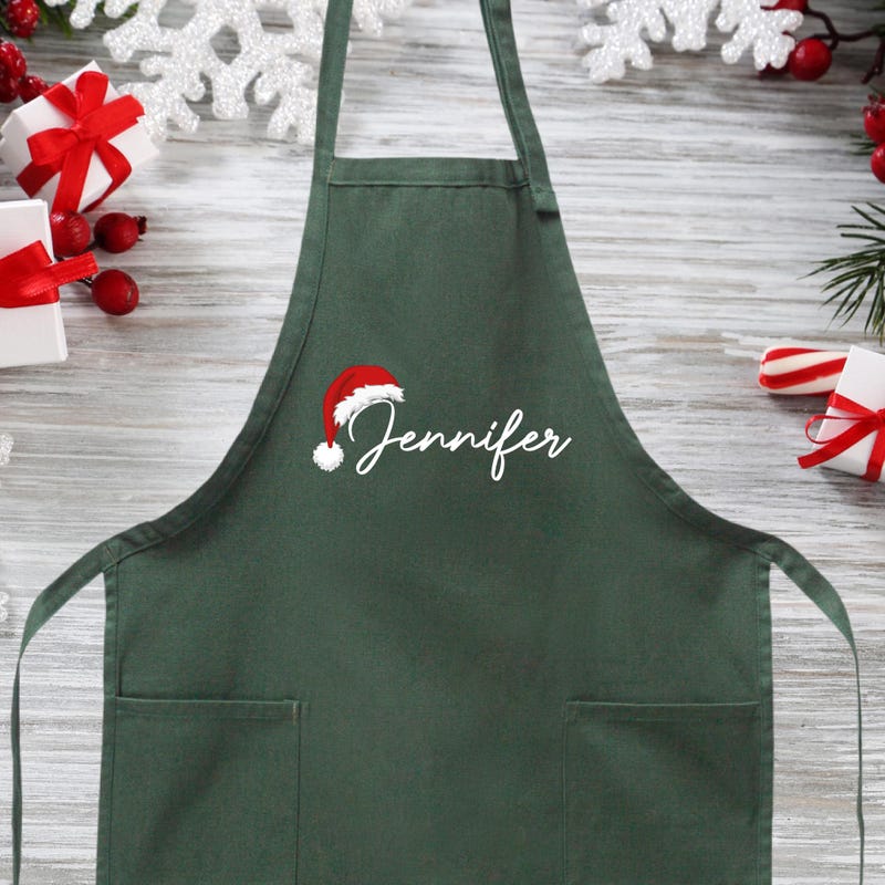Holiday Aprons Santa - Etsy