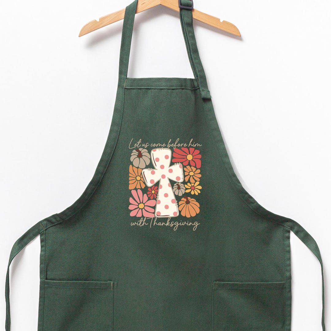 Religious Thanksgiving Apron: Bible Verse Christian Gift - Etsy