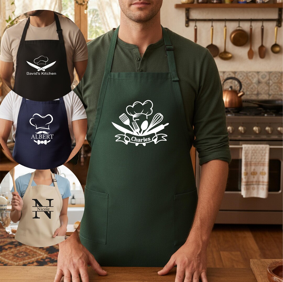 Custom Kitchen Apron: Canvas Workshop Chef Apron - Etsy