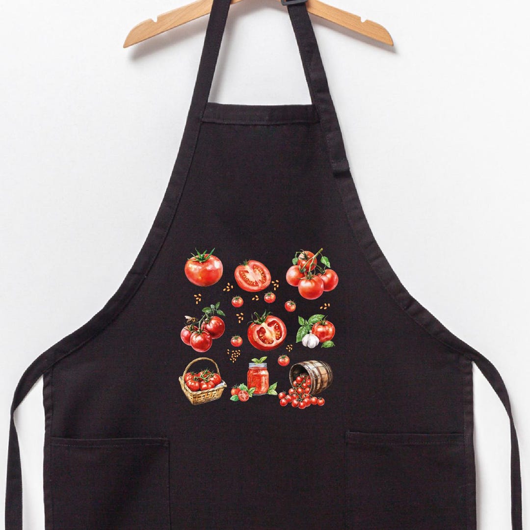 Funny Tomatoes Apron, Organic Tomato Chef Apron, BBQ Gift for Dad ...