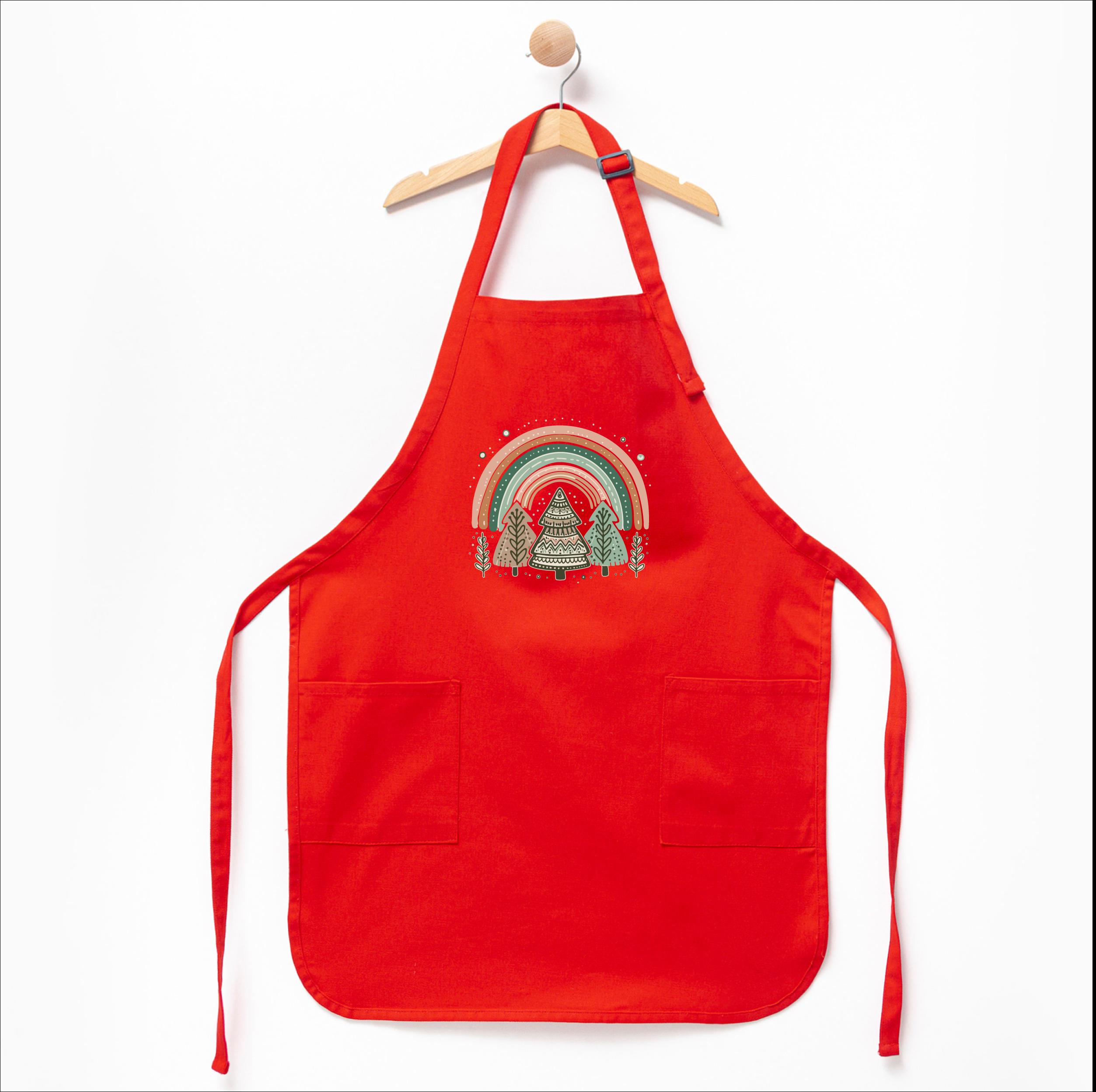 Christmas Tree Apron, Minimal Christmas Apron Cute Xmas Tree Apron ...