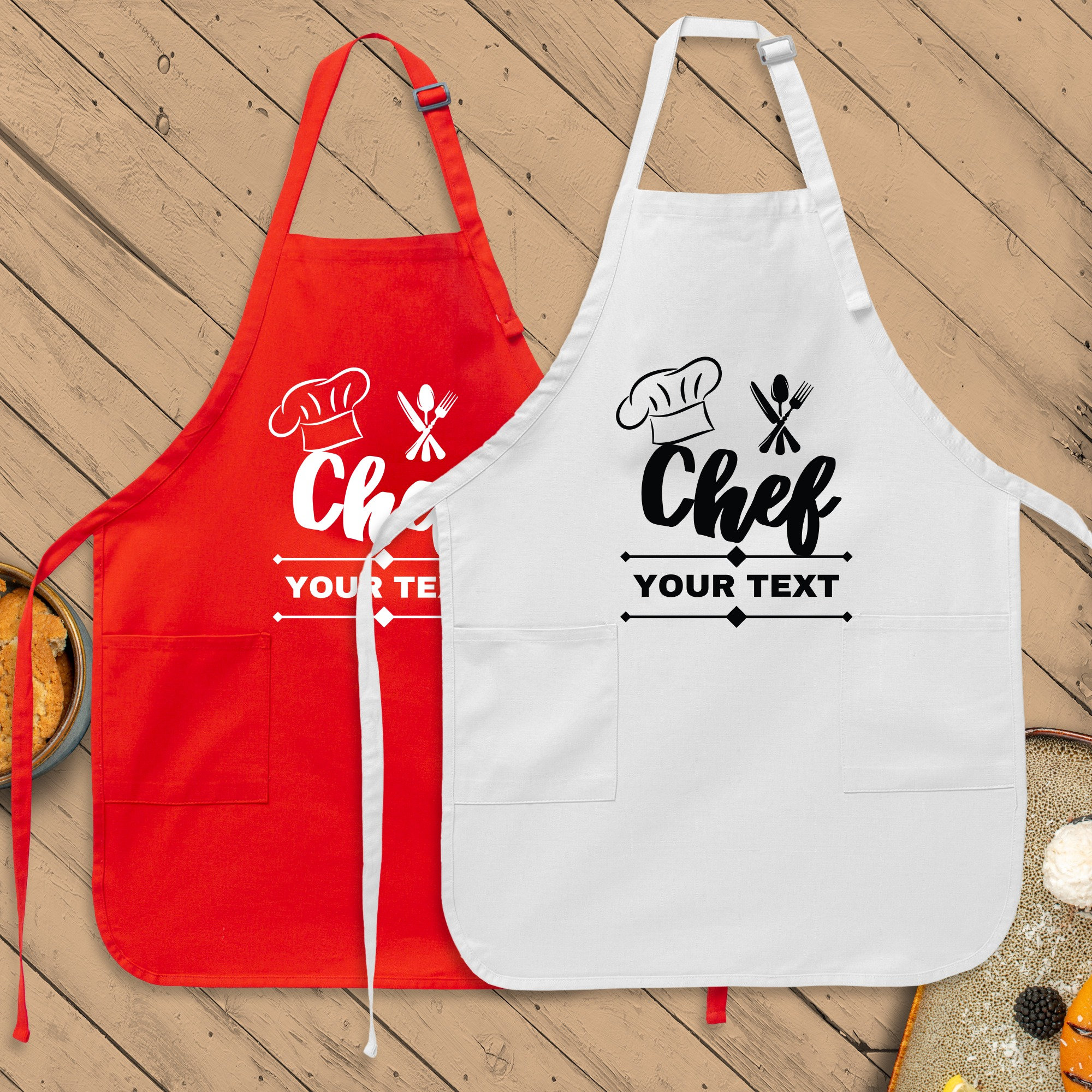 Custom Chef Apron for Women and Men, Personalized Chef Apron, Gift for ...