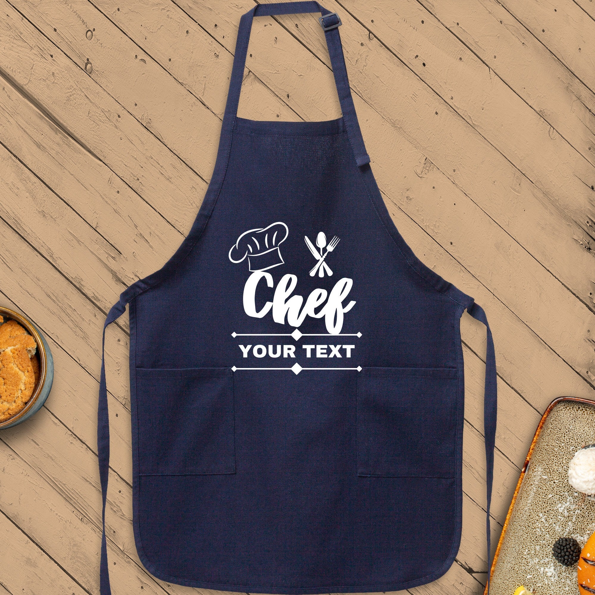 Custom Chef Apron for Women and Men, Personalized Chef Apron, Gift for ...