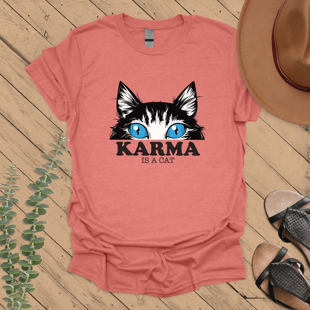 Karma Vibes Shirt, Karma is A Cat T-shirt, Karma Cat Sweatshirt, Cat Lover Hoodie, Cat Lover ...