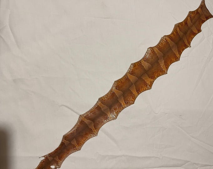 Authentic Diamondback Rattle Snake Hides, Leather, Crafts, Sewing ...