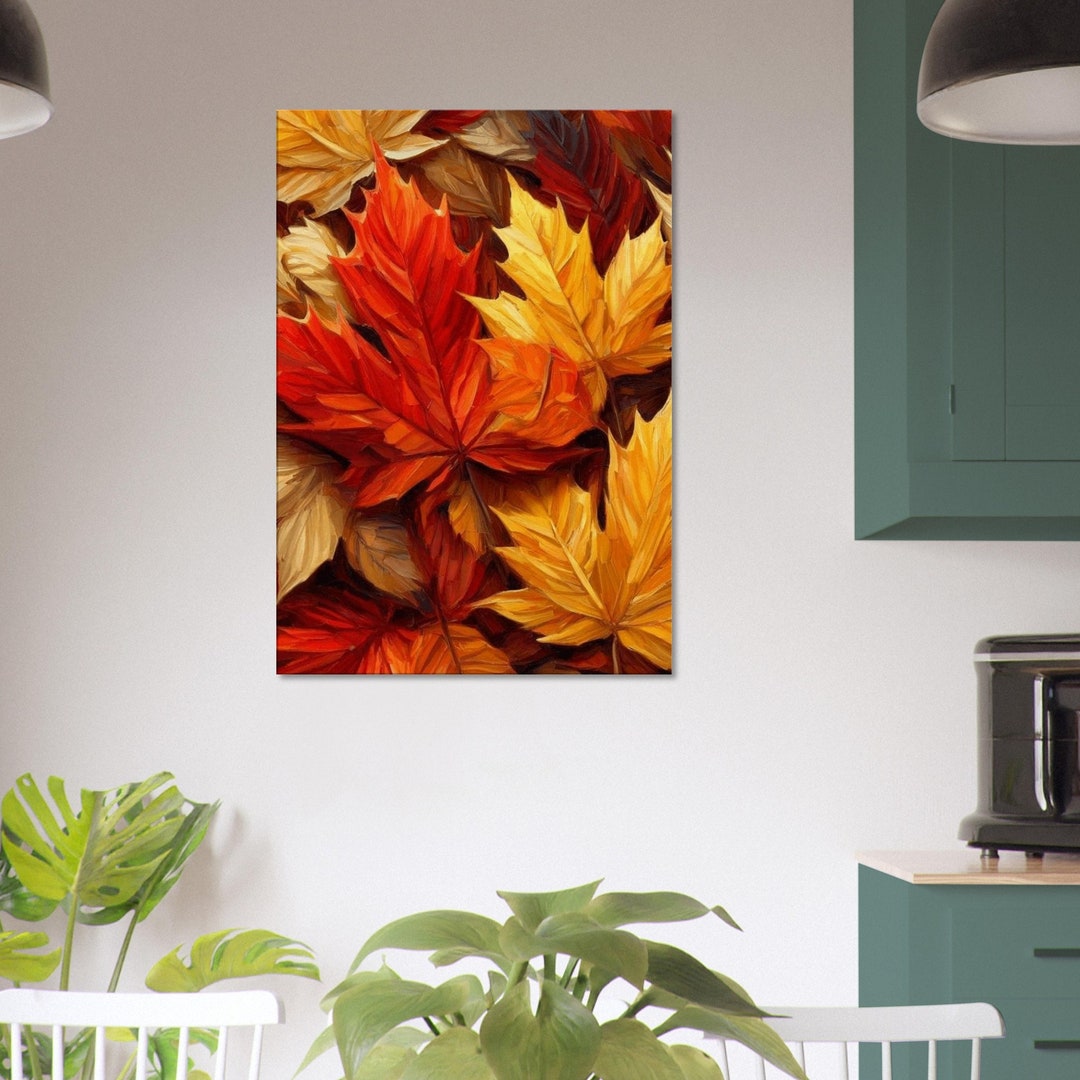 Autumn Leaves Wall Art, Home Decor, Housewarming Gift, Gift for Dad ...