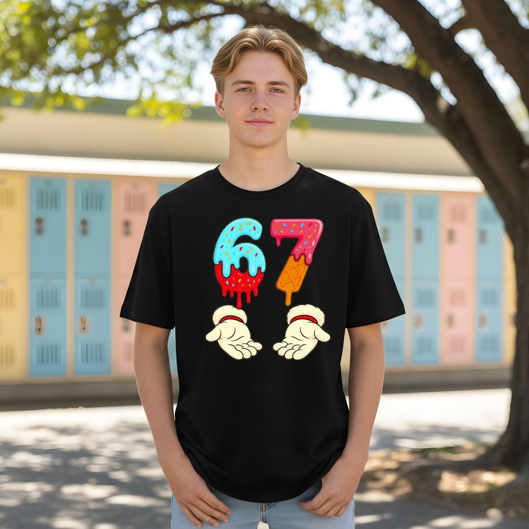 Six Seven 6 767 Drip Graphic T-shirt: Secret Meaning Streetwear - Etsy