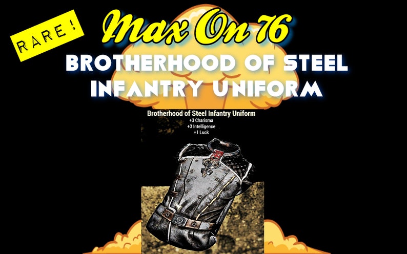 Fo76 B.O.S Infantry Uniform VERY RARE PC - Etsy