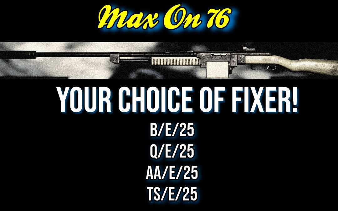 Fo76 Fixer god Rolls PC - Etsy