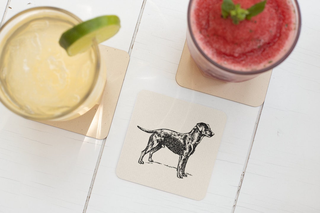 Labrador Gifts Vintage Inspired Labrador Retriever Coaster Dog Lover ...