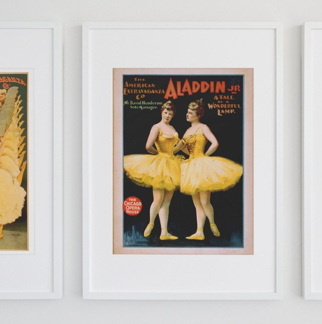 Vintage Dancer Print Ballerina Giclee Wall Art Print Gifts for Dancer ...