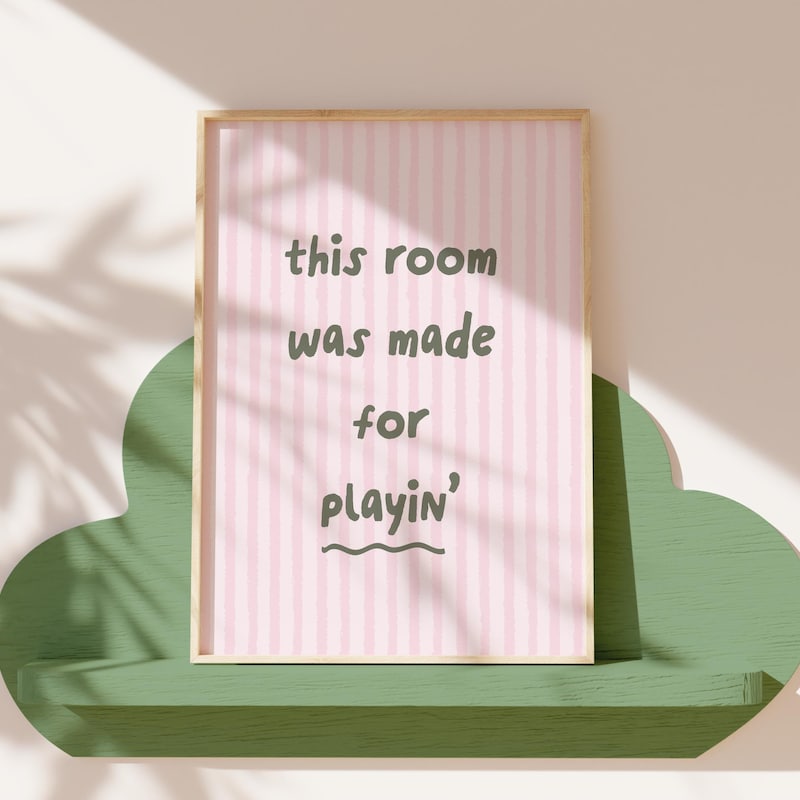 Sage Green and Pink Home Decor - Etsy