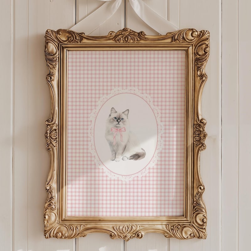 Coquette Cat Room Decor - Etsy