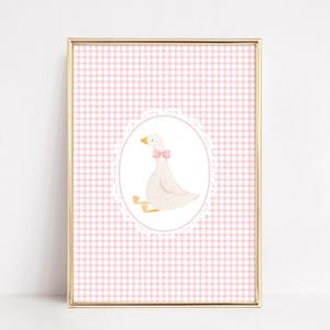Cute Goose Nursery Print | Silly Goose Art | Cottagecore Nursery Decor ...