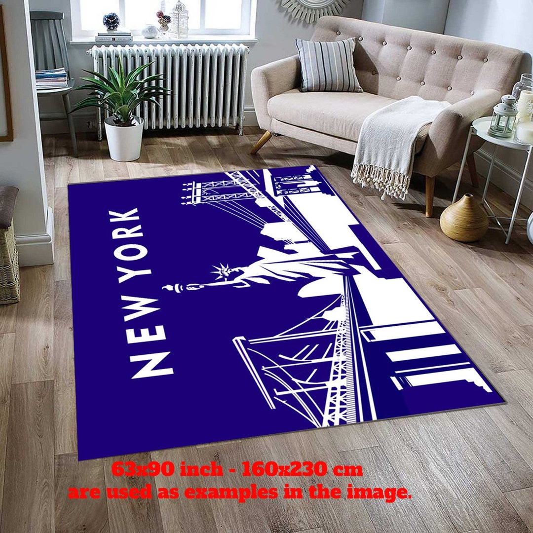 New York City, New York City Skyline Rug, Cool Rug,modern Rug, Gift Rug ...