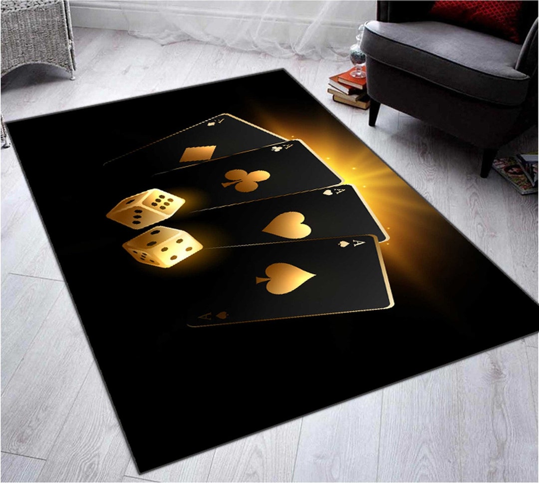 Playing Cards Rug, Poker Rug, Game Cards Rug, Aesthetic Rug, Soft Rug ...