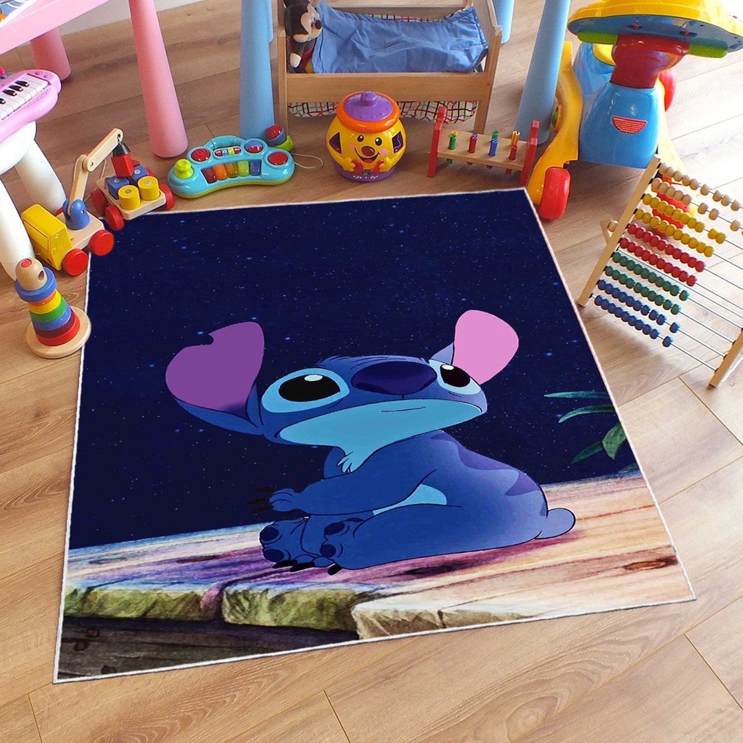 Disney's Lilo and Stitch Rug, Stitch Scream Newyear Rug, Disney's Lilo ...