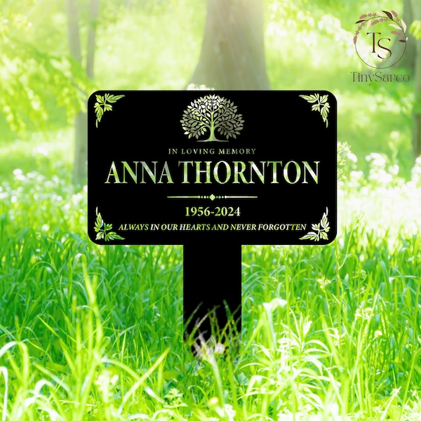 Memorial Tree Plaque - Etsy