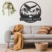 Custom Outdoor Eagle Monogram, Eagle Address Sign Metal Sign With ...
