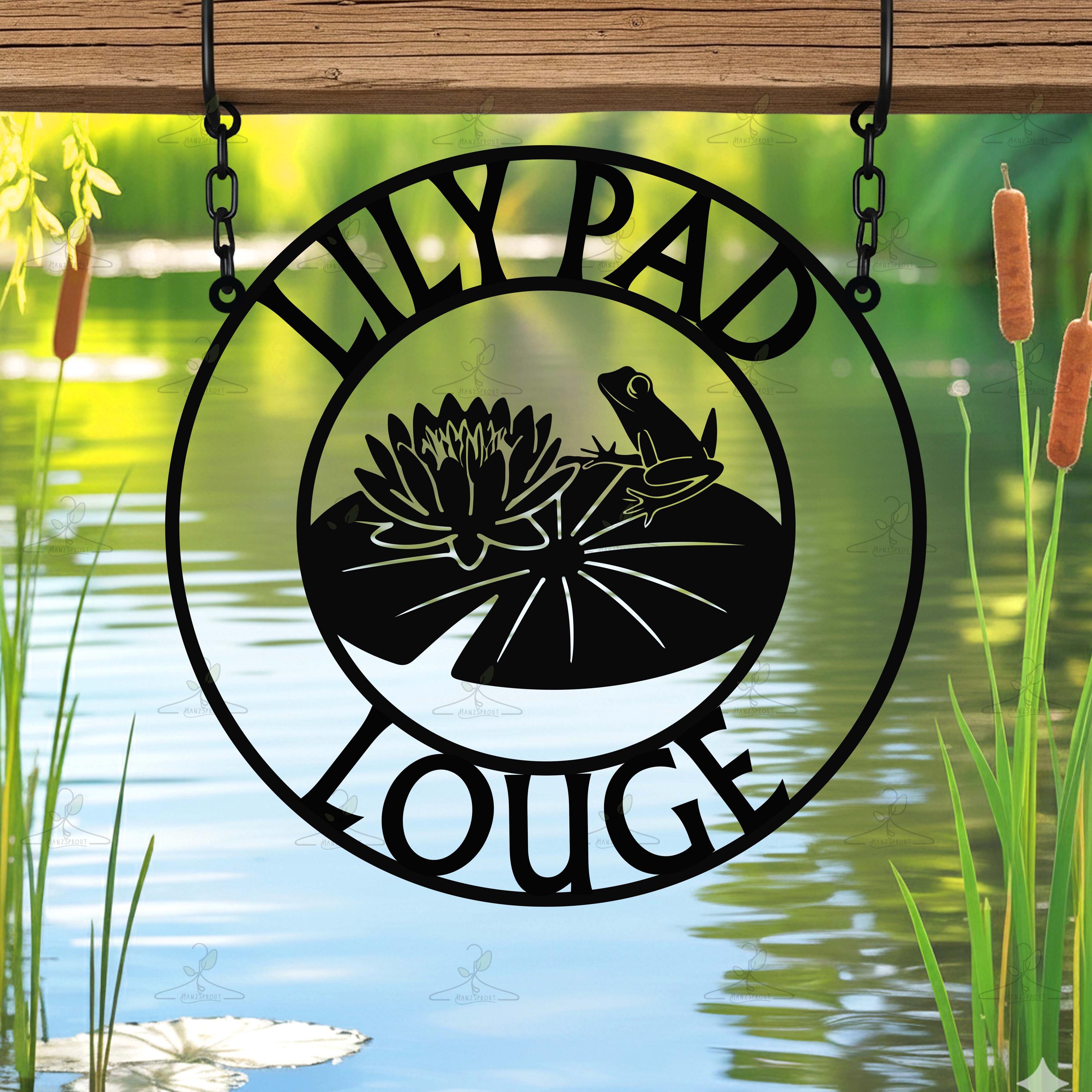 Custom Koi Pond Sign With Name, Personalized Outdoor Metal Wall Art - Etsy