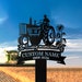 Custom Farmer Tractor Memorial Stake, Farm Garden Metal Yard Art, Farm ...