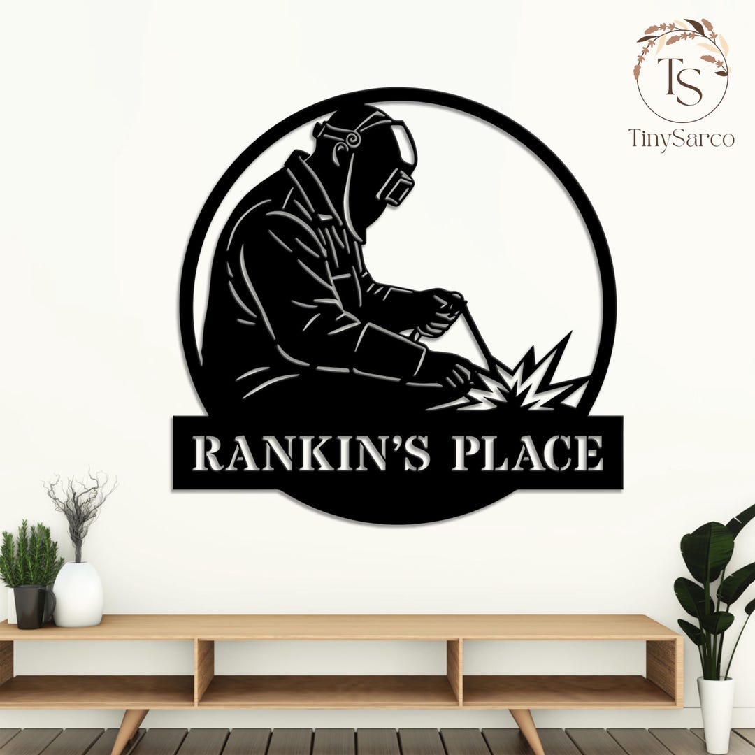 Personalized Welder Metal Sign, Custom Welding Signs, Welder Father ...