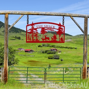 Personalized Metal Farm Entrance Sign, Farm Name Sign, Custom Large ...