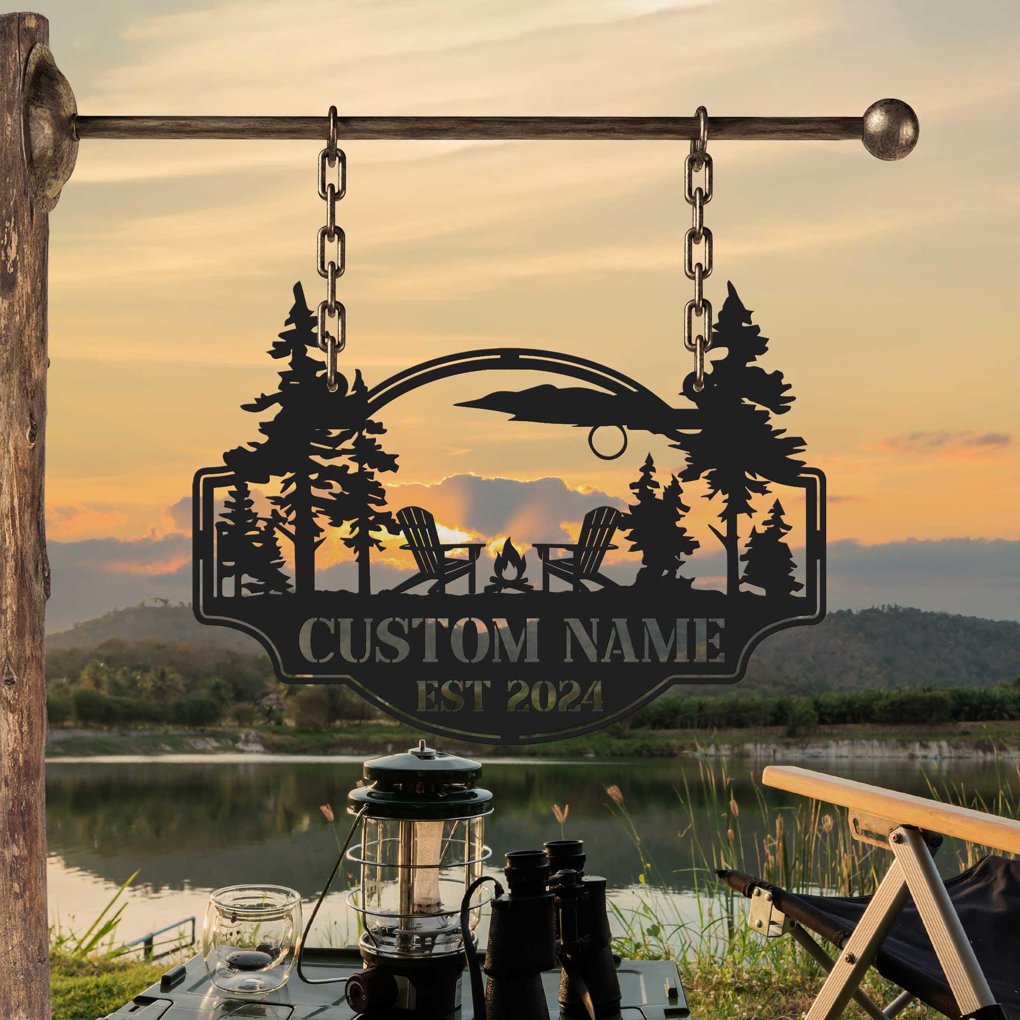 Personalized Cabin Metal Sign, Cabin Sign, Lodge Decoration, Cabin ...