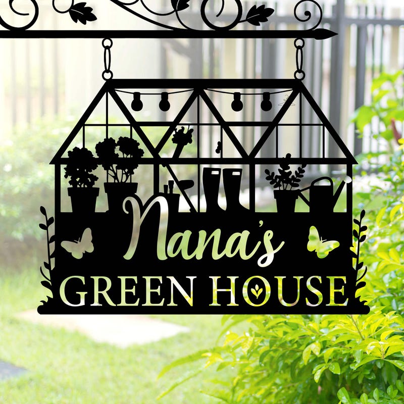 Metal Plant Sign Custom - Etsy