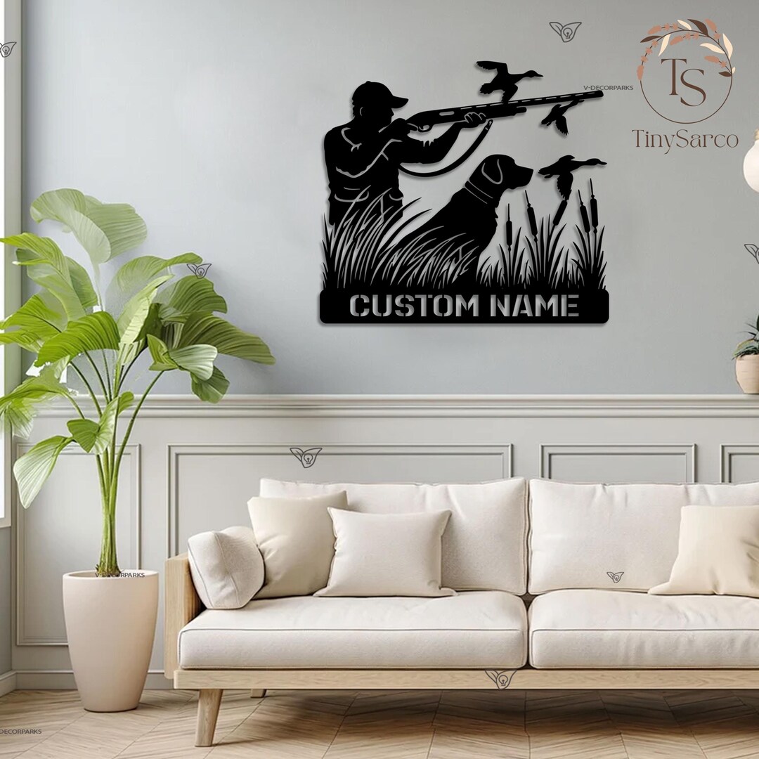 Personalized Duck Hunting Sign, Duck Hunter Gifts, Hunter Gifts, Cabin ...