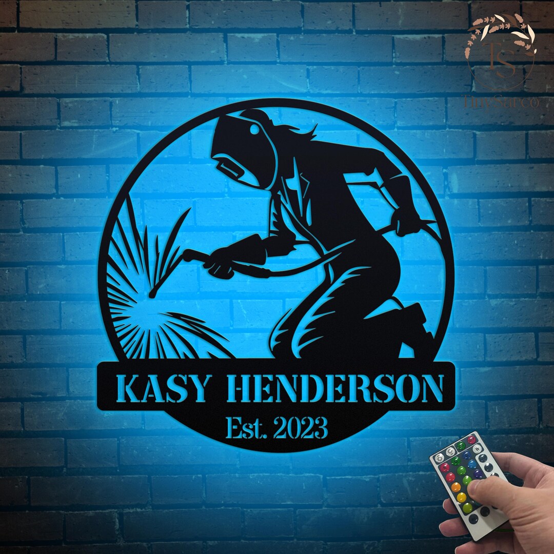 Personalized Welder Gift for Women With Led Light, Welder Girlfriend ...