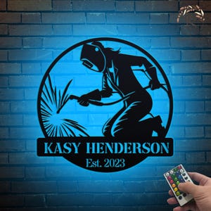Personalized Welder Gift for Women With Led Light, Welder Girlfriend ...