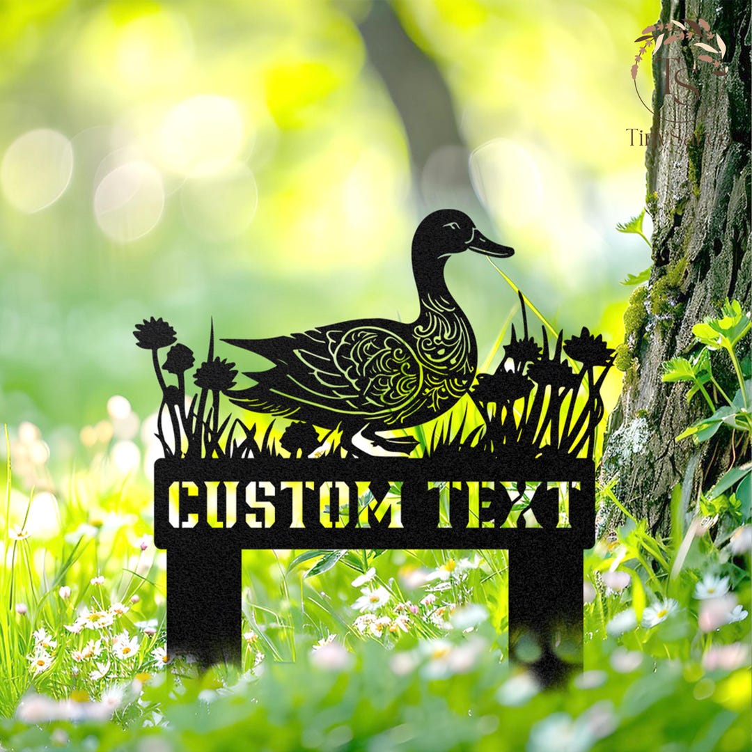 Metal Duck Quack House Sign, Personalized Duck Farm Sign Decor,quack ...