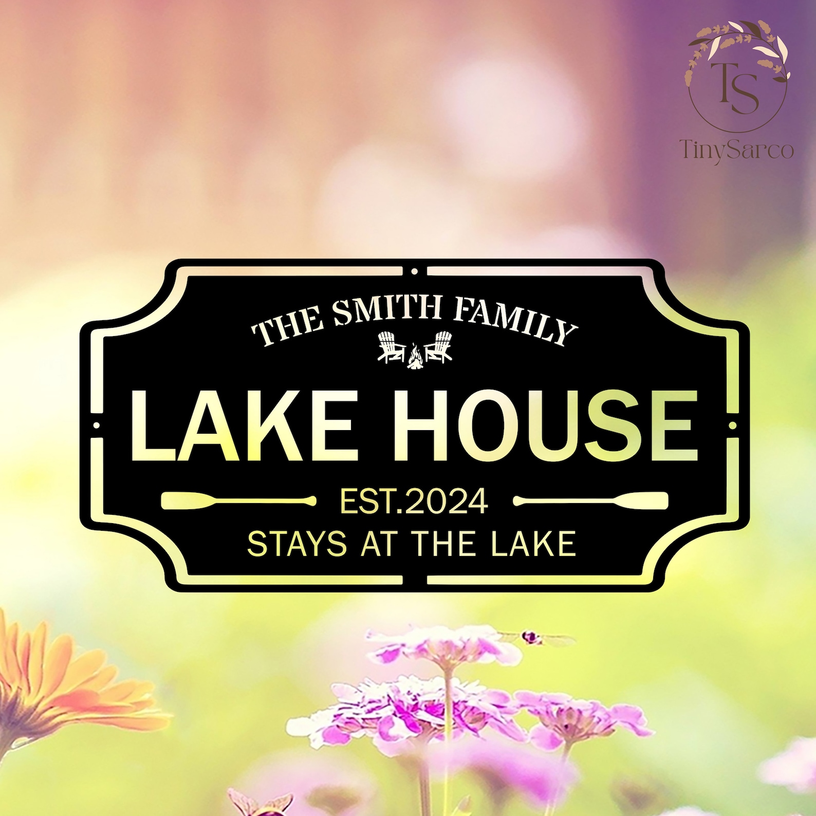 Personalized Lake House Sign, Lake House Welcome Sign, Custom Lake ...