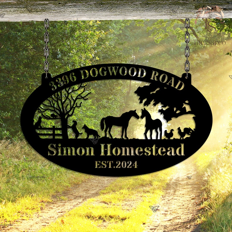 Personalized Farm Metal Sign, Animal Farm Sign, Ranch Sign, Barn Sign ...