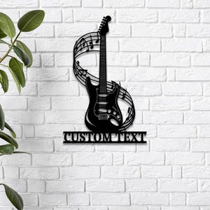 Personalized Guitarist Name Sign Led Light,acoustic Guitar Sign Wall ...