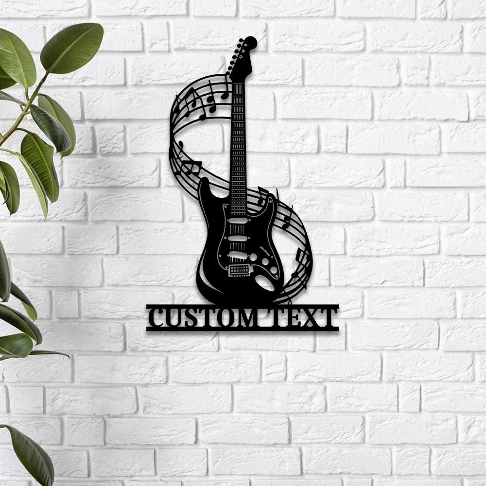 Personalized Guitarist Name Sign Led Light,acoustic Guitar Sign Wall ...