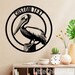 Custom Pelican Metal Sign, Personalized Pelican Hunting Lover Name Sign ...